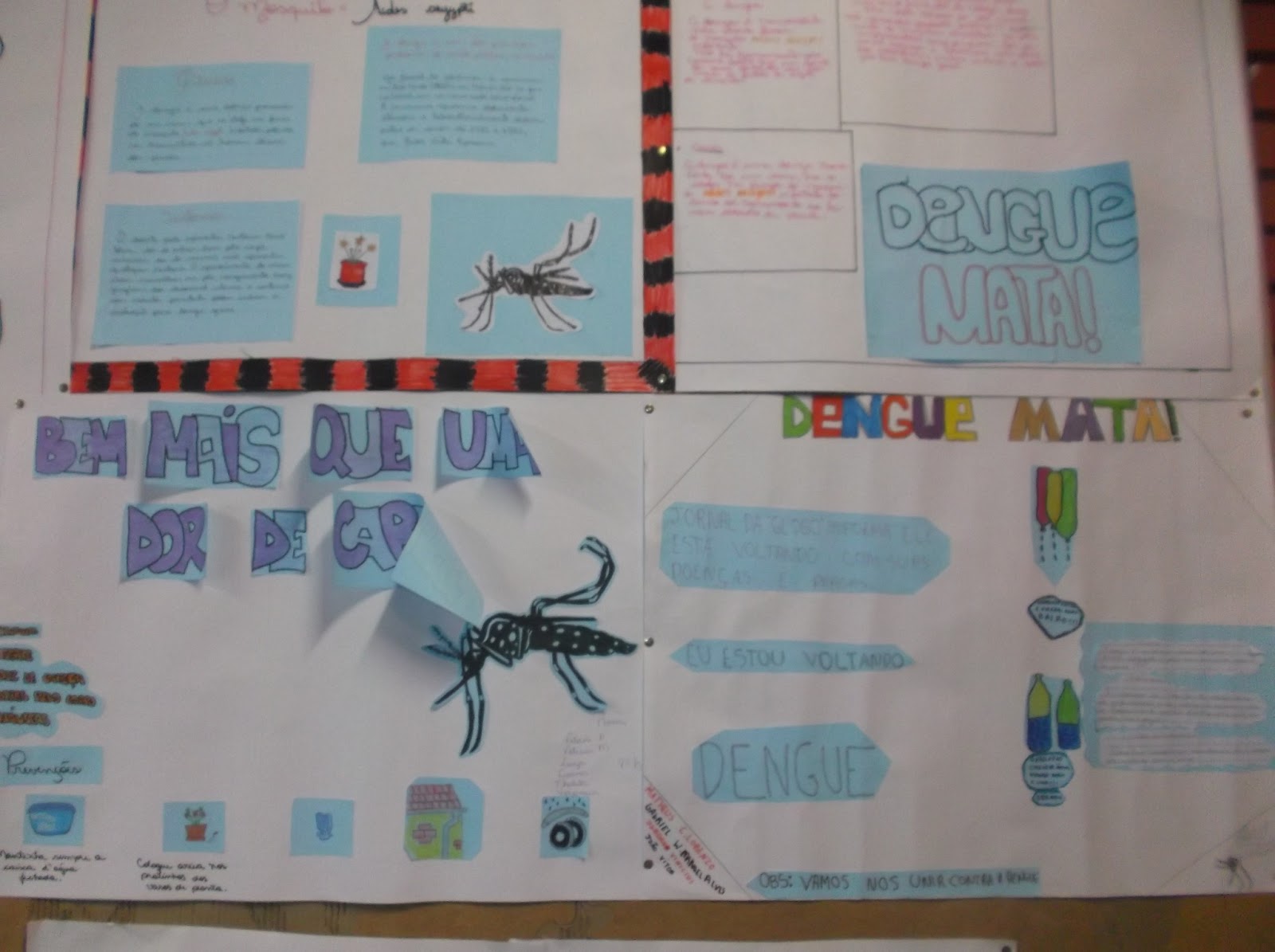 E.M. Bernardino de Souza Pereira: Mural contra a DENGUE.